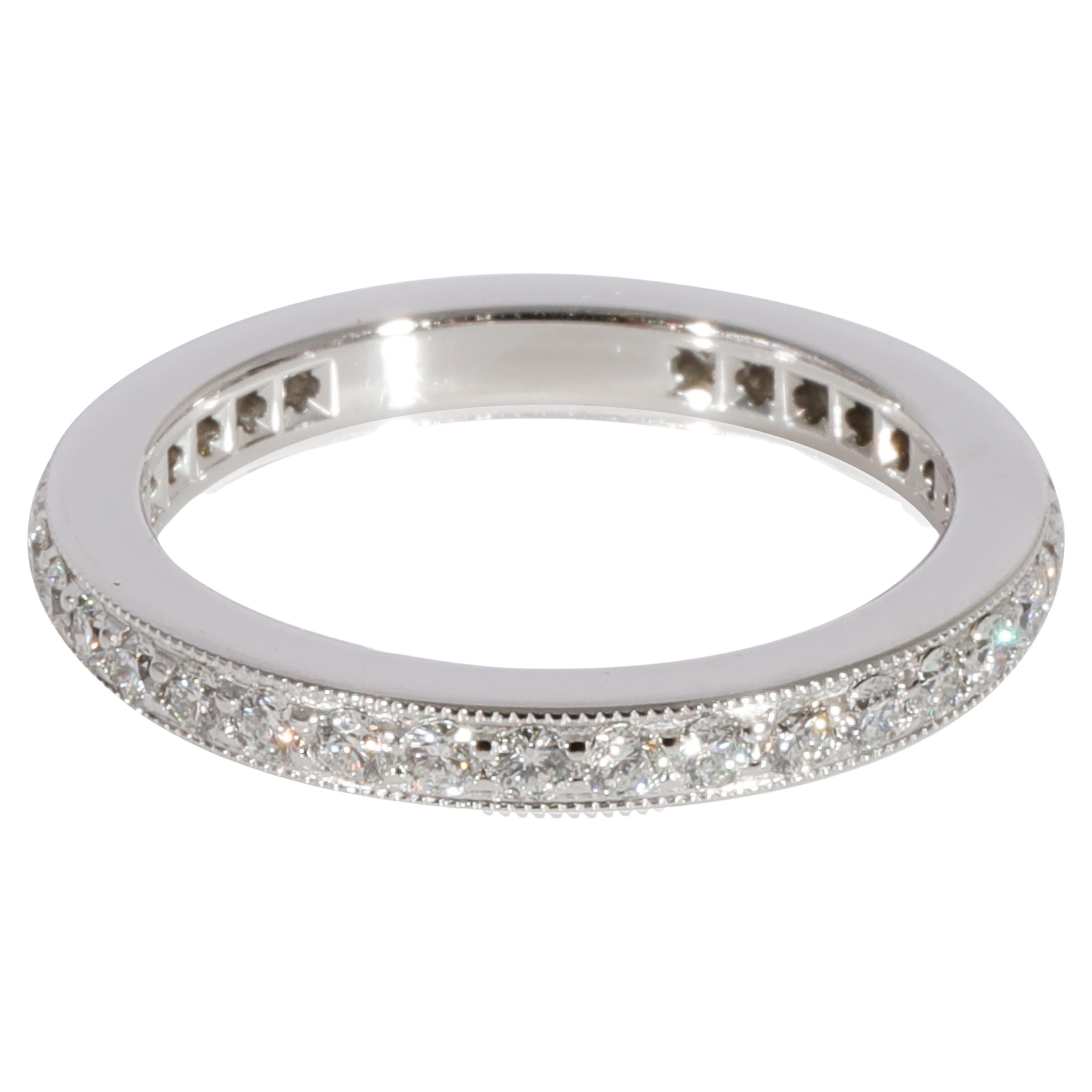 Tiffany and Co. Legacy Collection Sapphire/ Diamond Eternity Band Ring ...