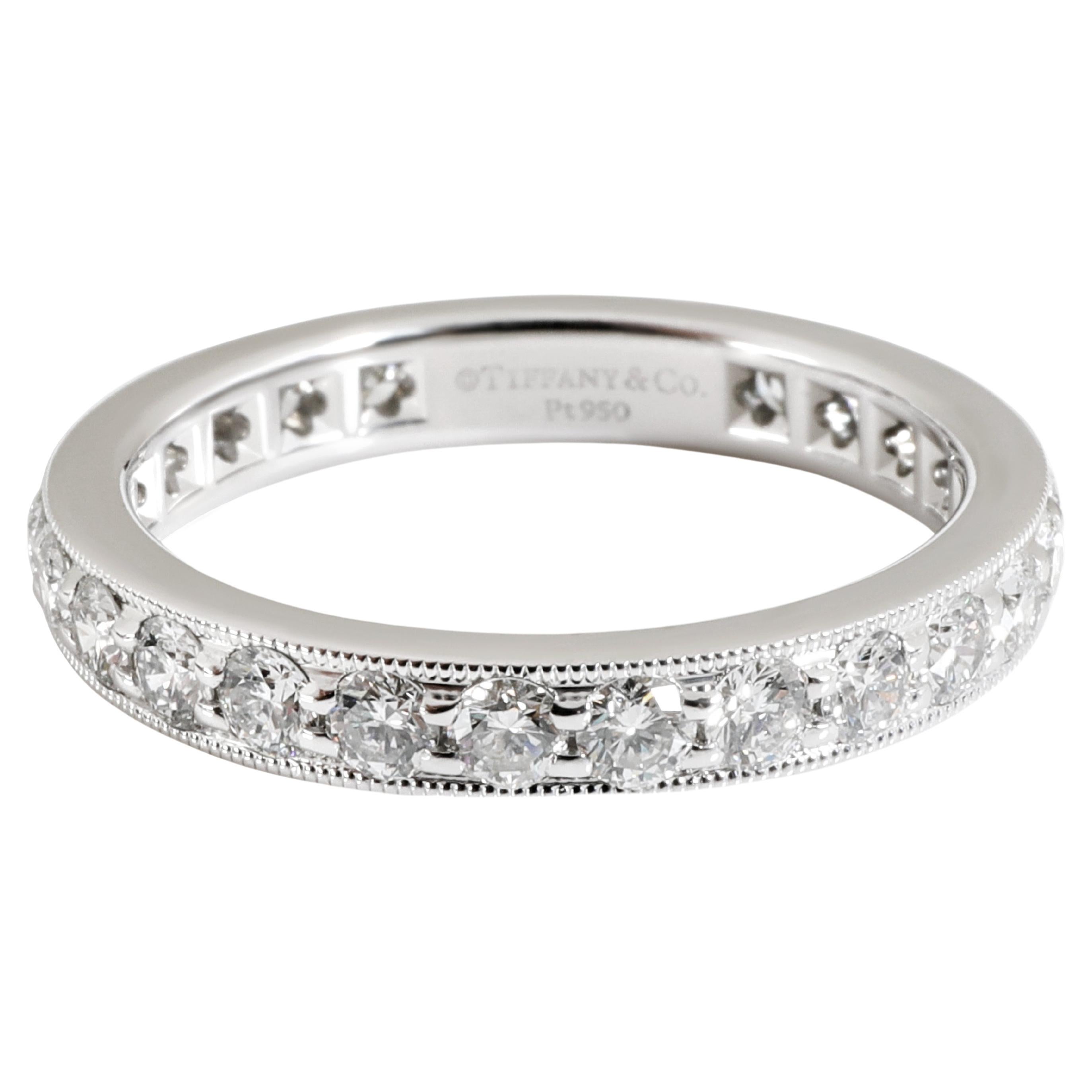 Tiffany and Co. Legacy Collection Sapphire/ Diamond Eternity Band Ring ...