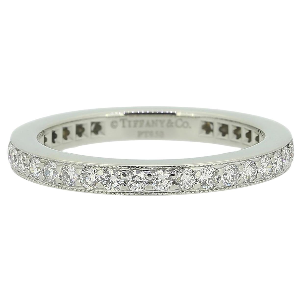 Tiffany and Co. Legacy Diamond Full Eternity Ring Size I (48) at 1stDibs