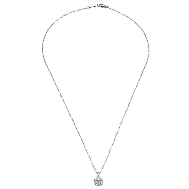 Tiffany and Co. Legacy Diamond Platinum Pendant Necklace at 1stDibs