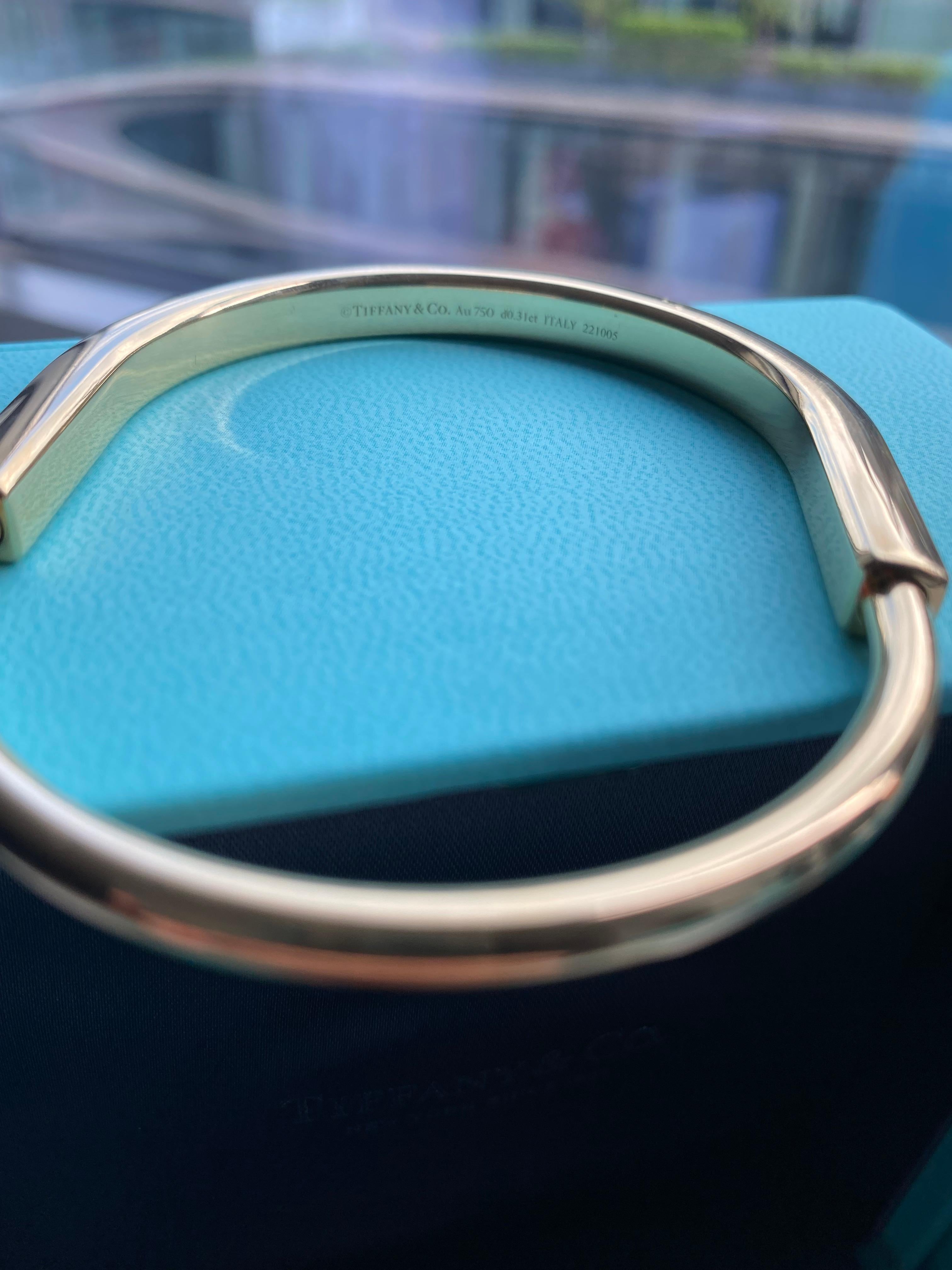 Tiffany Co Lock Bracelet With Diamonds 18k yellow gold at 1stDibs ...