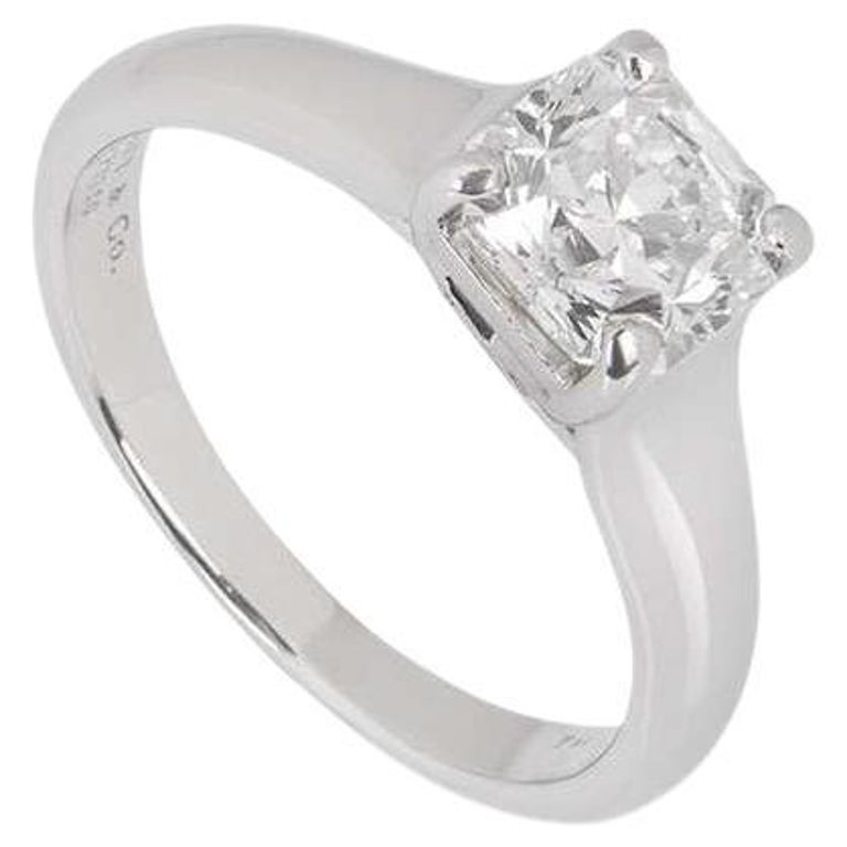 Tiffany and Co. Lucida Cut Diamond Engagement Ring 1.52ct G/VVS1 For ...