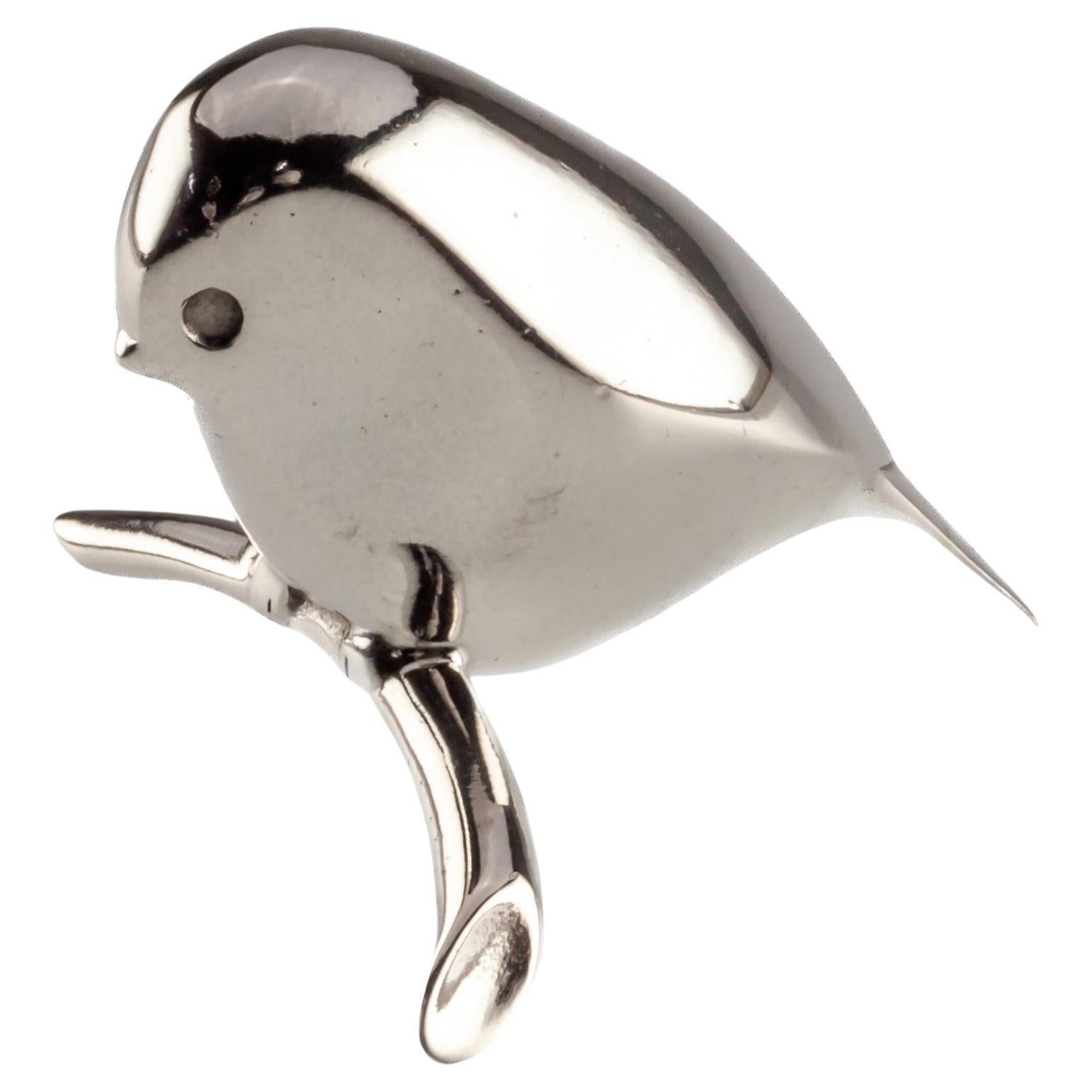 Tiffany and Co. Makers Sterling Silver Modernist Bird Paperweight ...