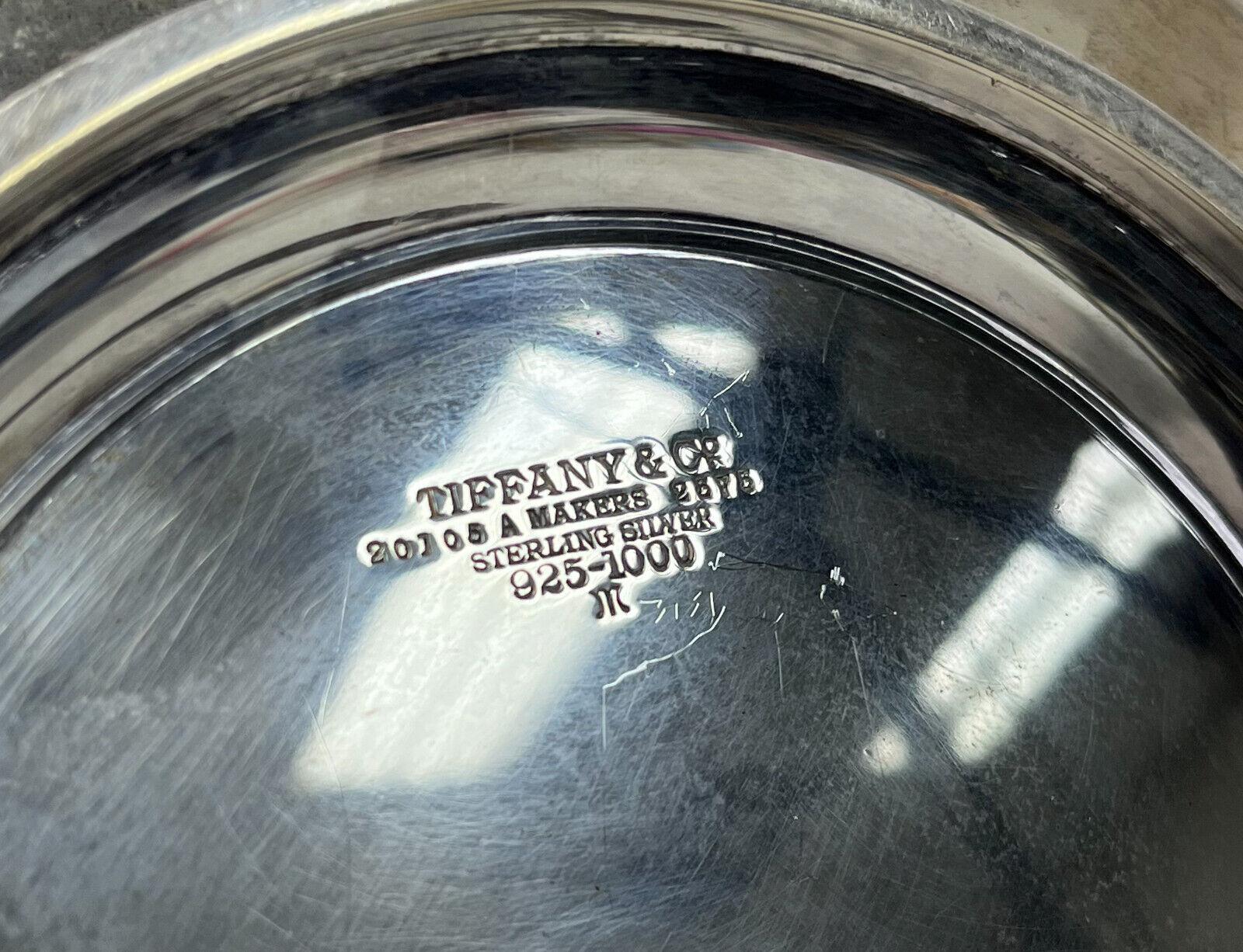 Tiffany and Co Makers Sterling Silver Round Serving Tray, circa 1920 ...