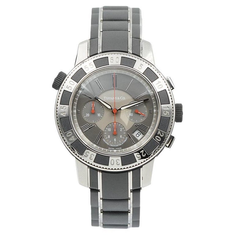 Tiffany and Co. Mark T-57 Chronograph Stainless Steel and Rubber For ...