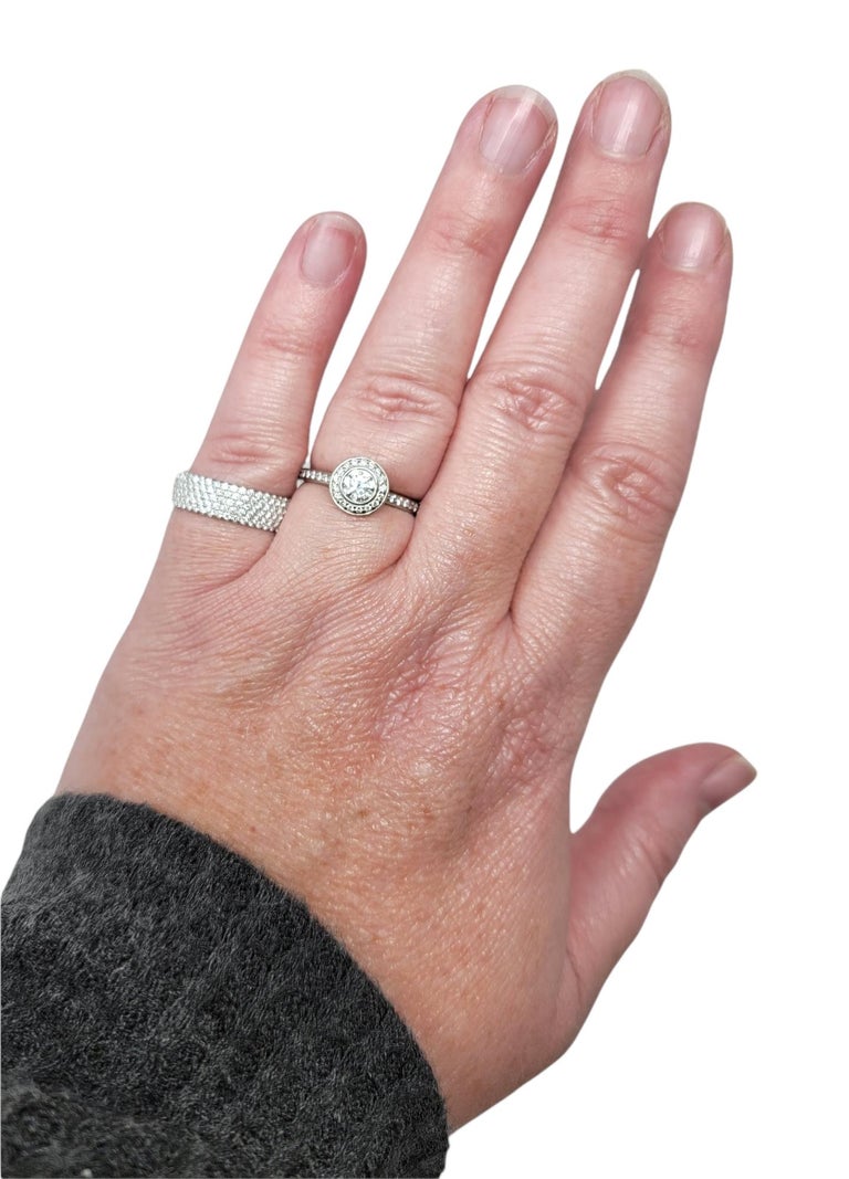 Tiffany and Co. Metro Five-Row Pave Diamond Eternity Band Ring in 18 ...