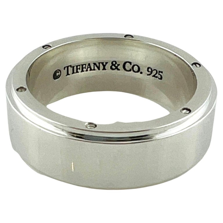 Tiffany and Co. Metropolis Sterling Silver Men's Band at 1stDibs