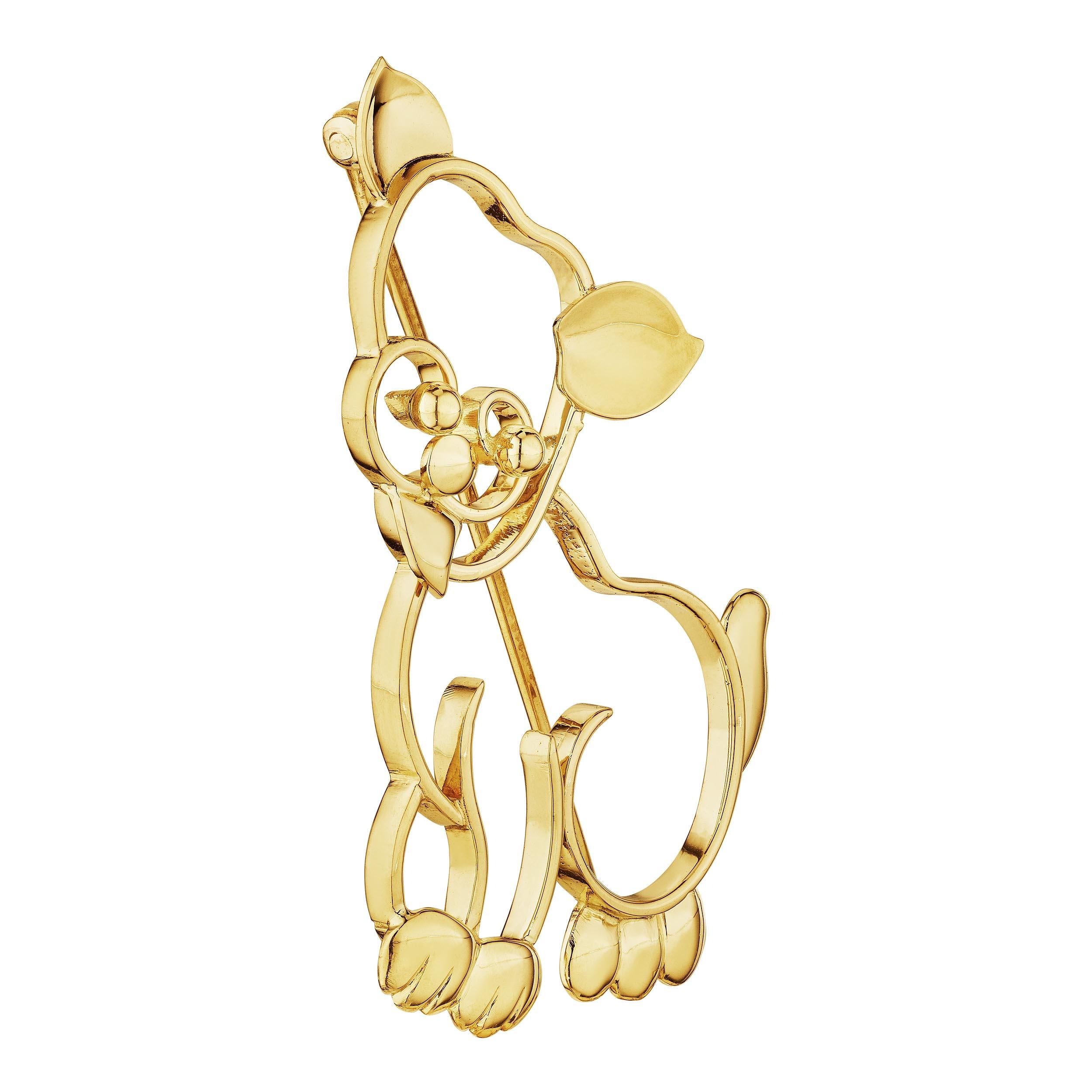 Tiffany and Co. Mid-Century Gold Dog Brooch For Sale at 1stDibs ...