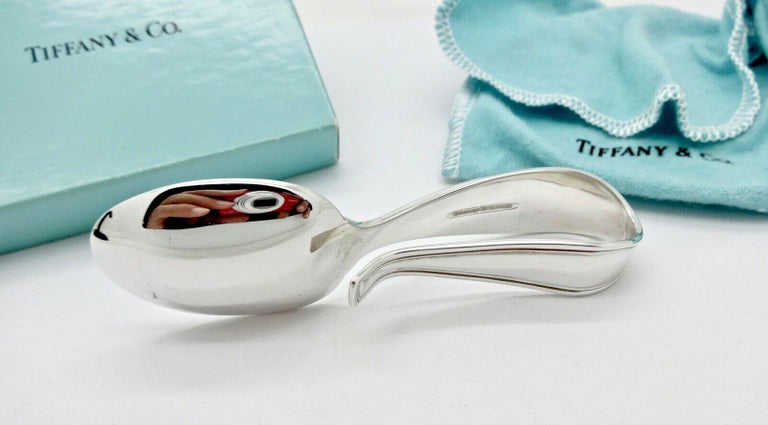 Tiffany and Co. Mother Goose Sterling Silver Curved Handle Baby Spoon ...
