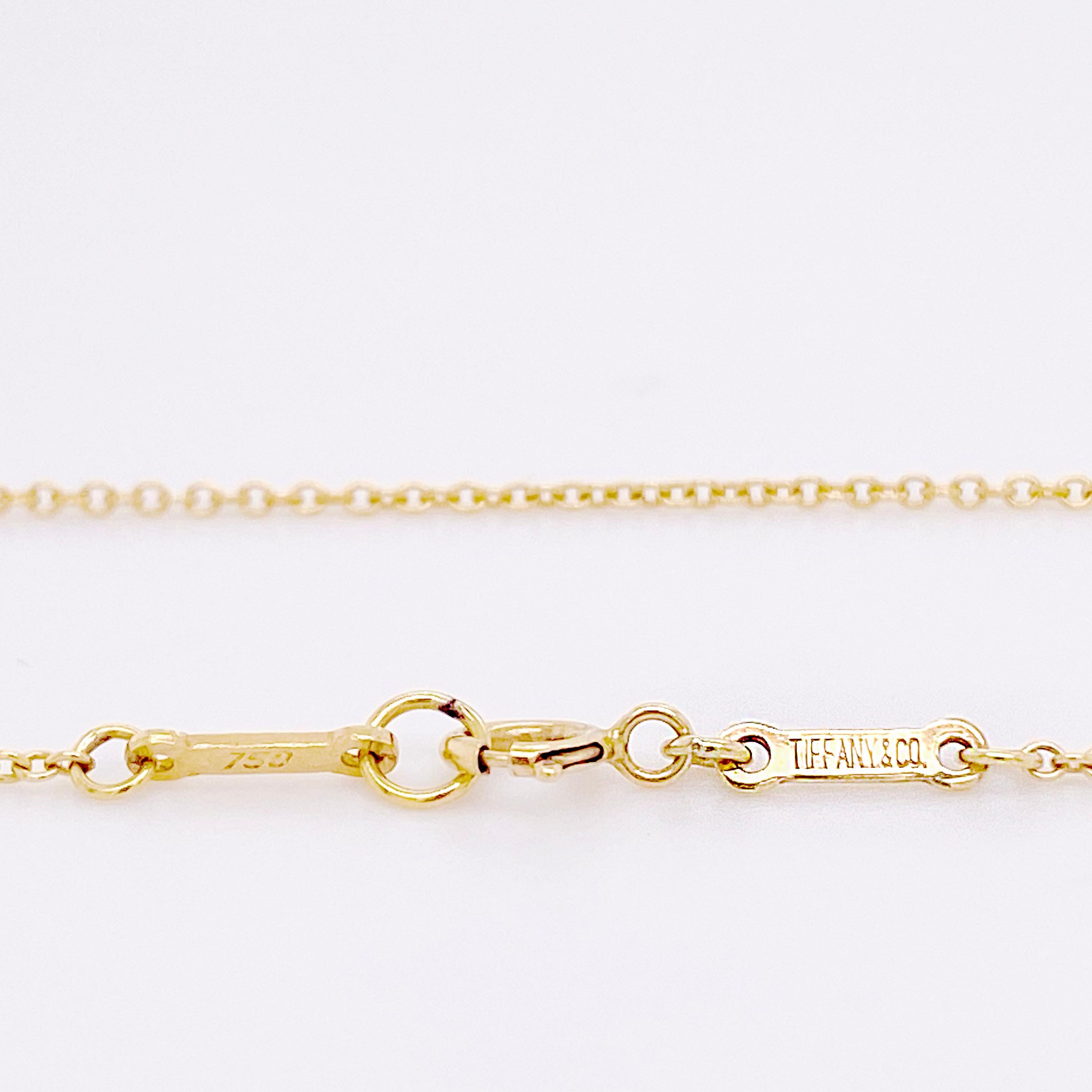Tiffany and Co. Necklace 18k Yellow Gold Peretti Chain Tiffany and Co ...