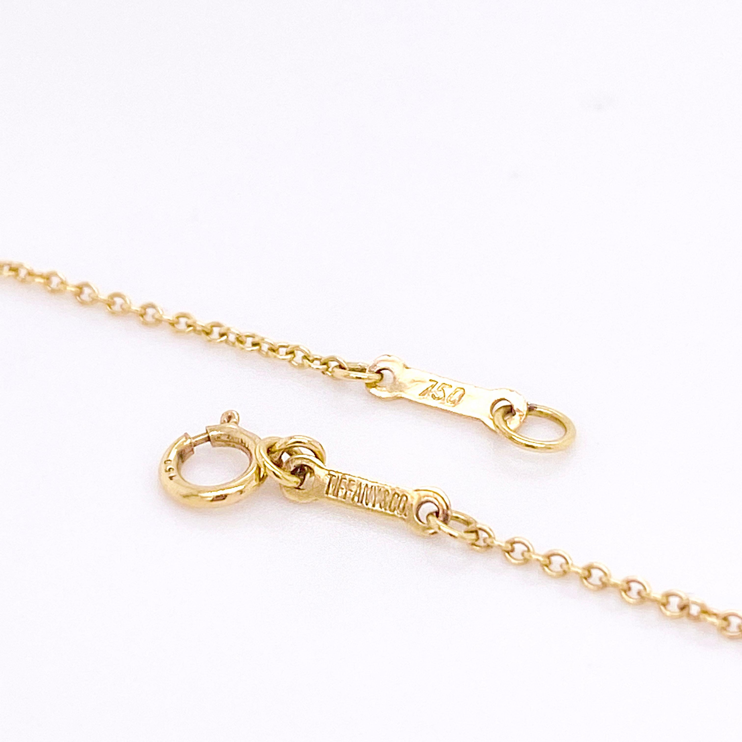 Tiffany and Co. Necklace 18k Yellow Gold Peretti Chain Tiffany and Co ...