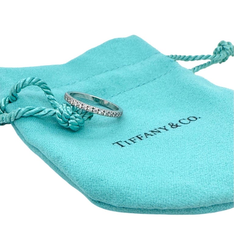 Tiffany and Co Novo Full Circle Diamond Wedding Band Ring Platinum For ...