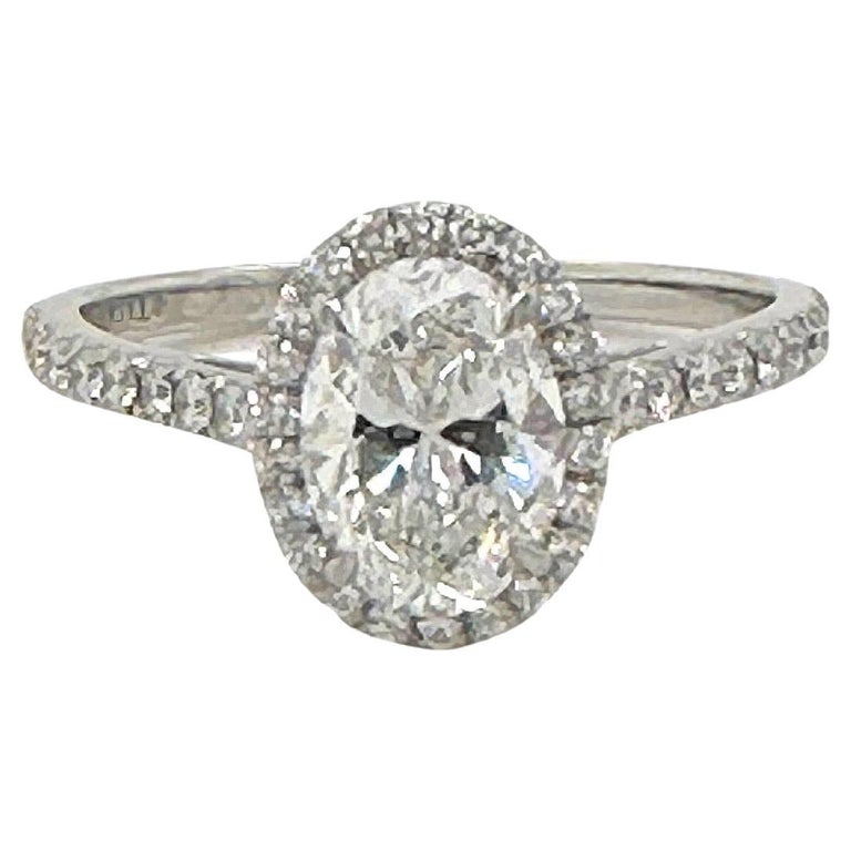 Tiffany and Co. Oval Diamond Soleste 1.33 tcw D VVS2 Engagement Ring ...