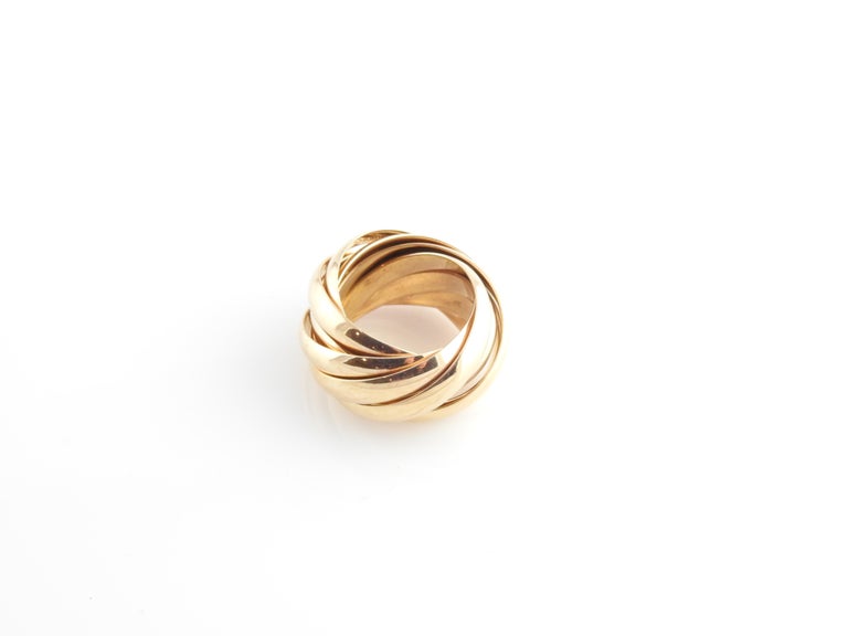 Tiffany and Co. Paloma Picasso 18 Karat Yellow Gold Melody Nine Band Ring at 1stDibs | paloma ninde