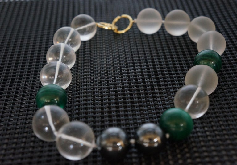 Tiffany and Co. Paloma Picasso Agate and Rock Crystal Beaded Necklace ...