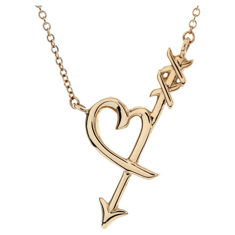Tiffany and Co. Paloma Picasso Graffiti Heart and Arrow Pendant ...