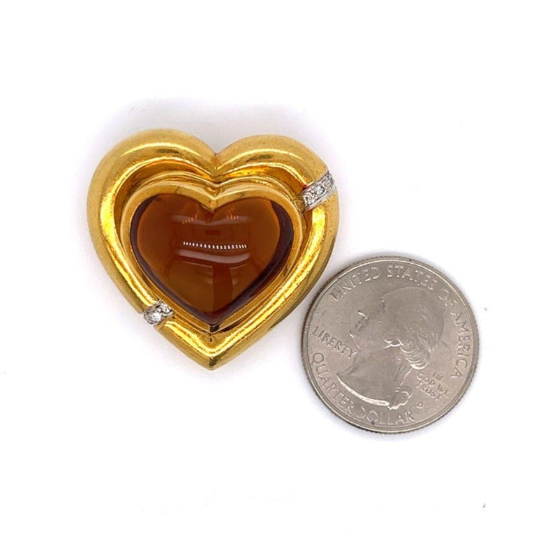 Tiffany and Co Paloma Picasso Heart Brooch For Sale at 1stDibs