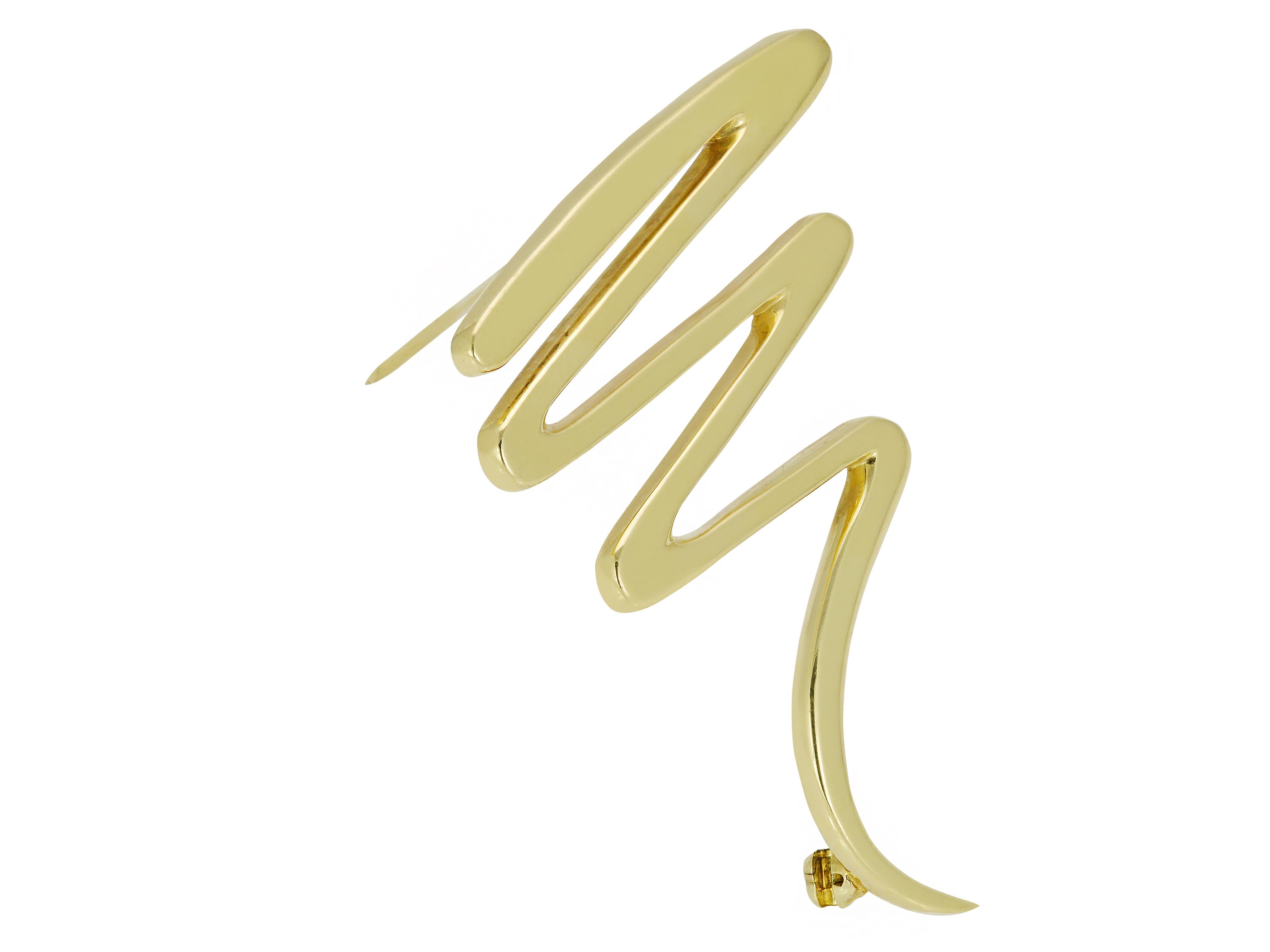 Tiffany and Co. Paloma Picasso Squiggle Pin at 1stDibs | paloma picasso ...