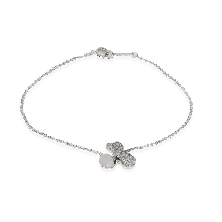 Tiffany and Co. Paper Flower Diamond Bracelet in Platinum 0.17 CTW For ...