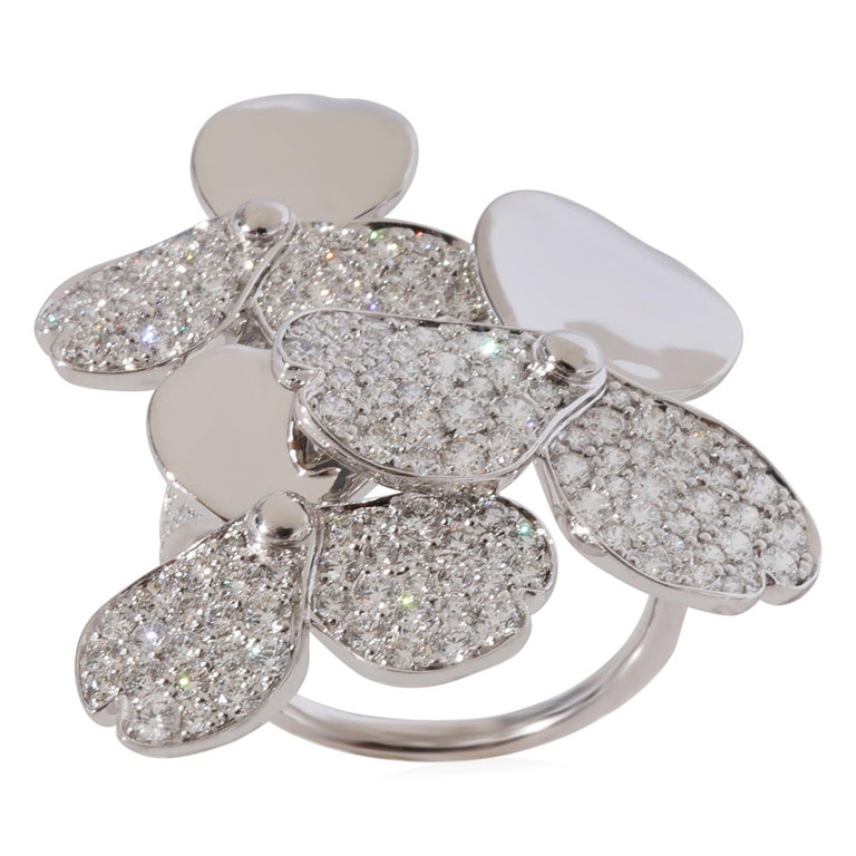 Tiffany and Co. Paper Flowers Diamond Ring in Platinum 1.49 CTW For ...