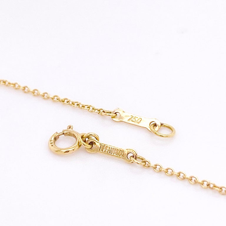 Tiffany and Co. Peretti 18k Yellow Gold Cable Link Chain For Sale at ...