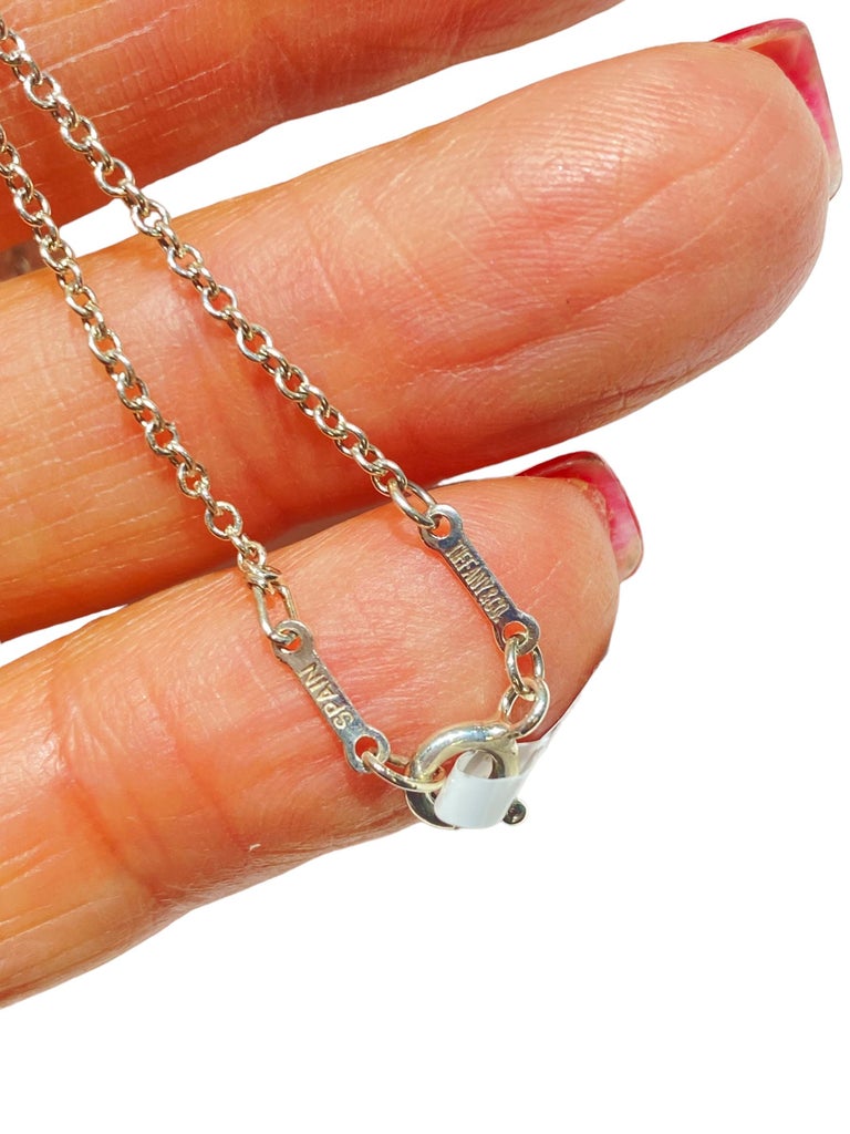 Tiffany and Co. Peretti Chain and Diamond Halo Pendant 1.22 Ctw For ...