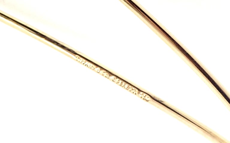 Tiffany and Co Peretti Five Row Wave Yellow Gold Bangle Bracelet For ...