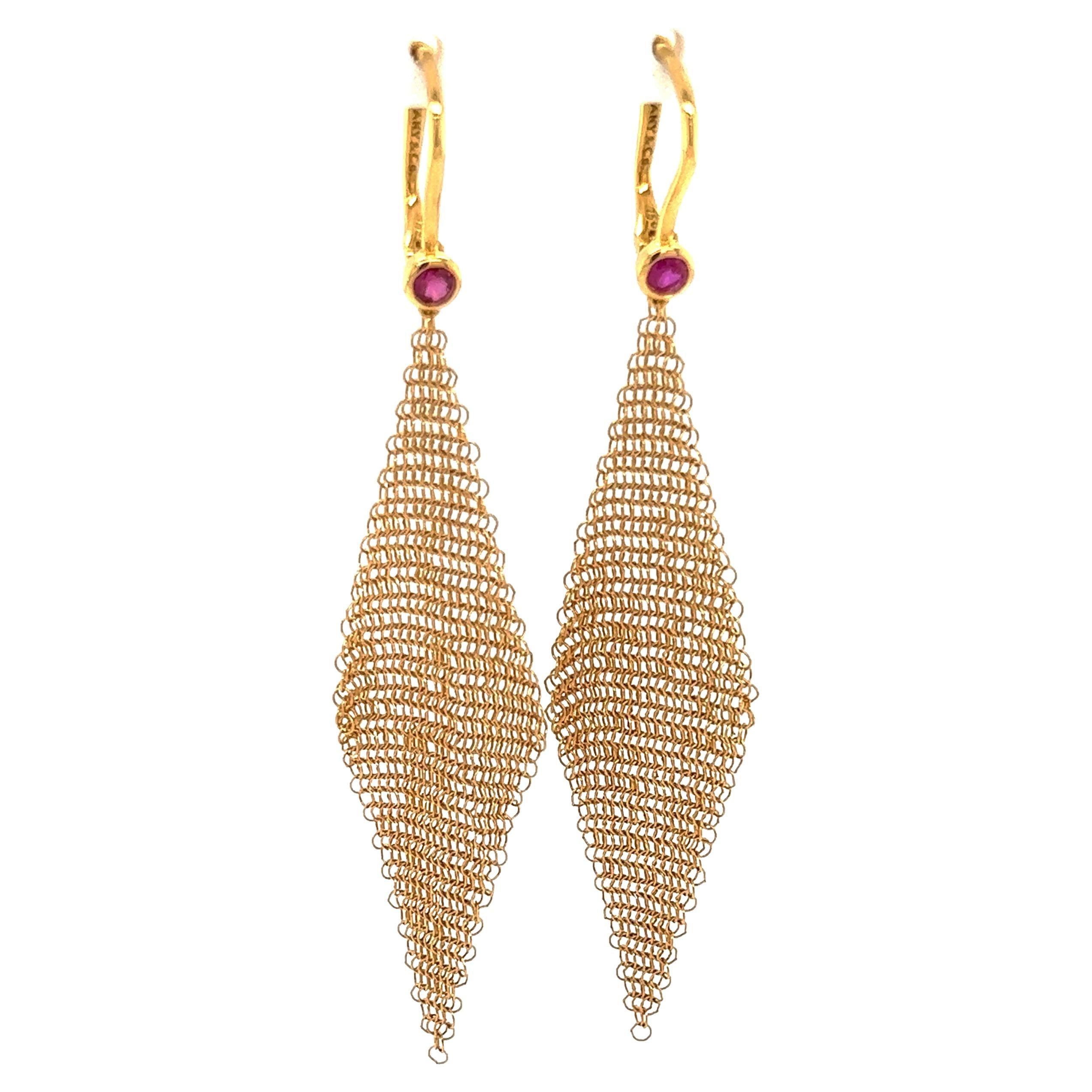 Beautiful Vintage Tiffany and Co. Elsa Peretti Yellow Gold Mesh ...