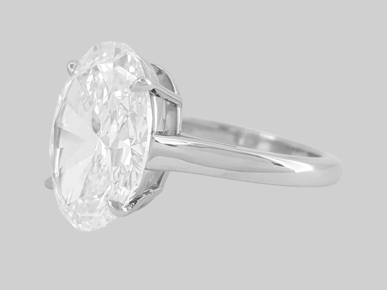 Tiffany and Co. Platinum 1.70 Carat Oval Cut Diamond Solitaire ...