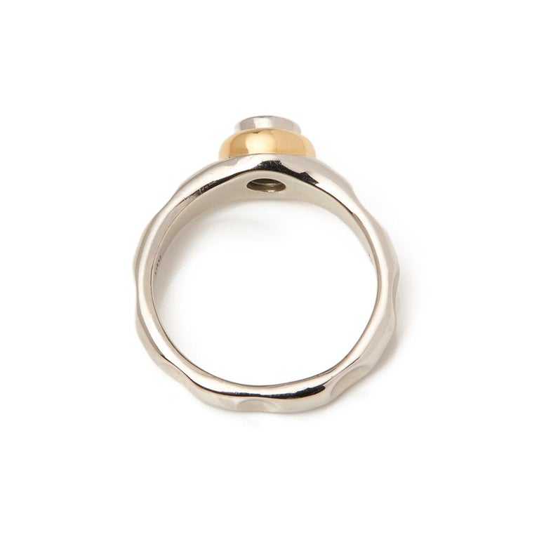 Tiffany and Co. Platinum and 18 Karat Yellow Gold 0.45ct Diamond Paloma ...