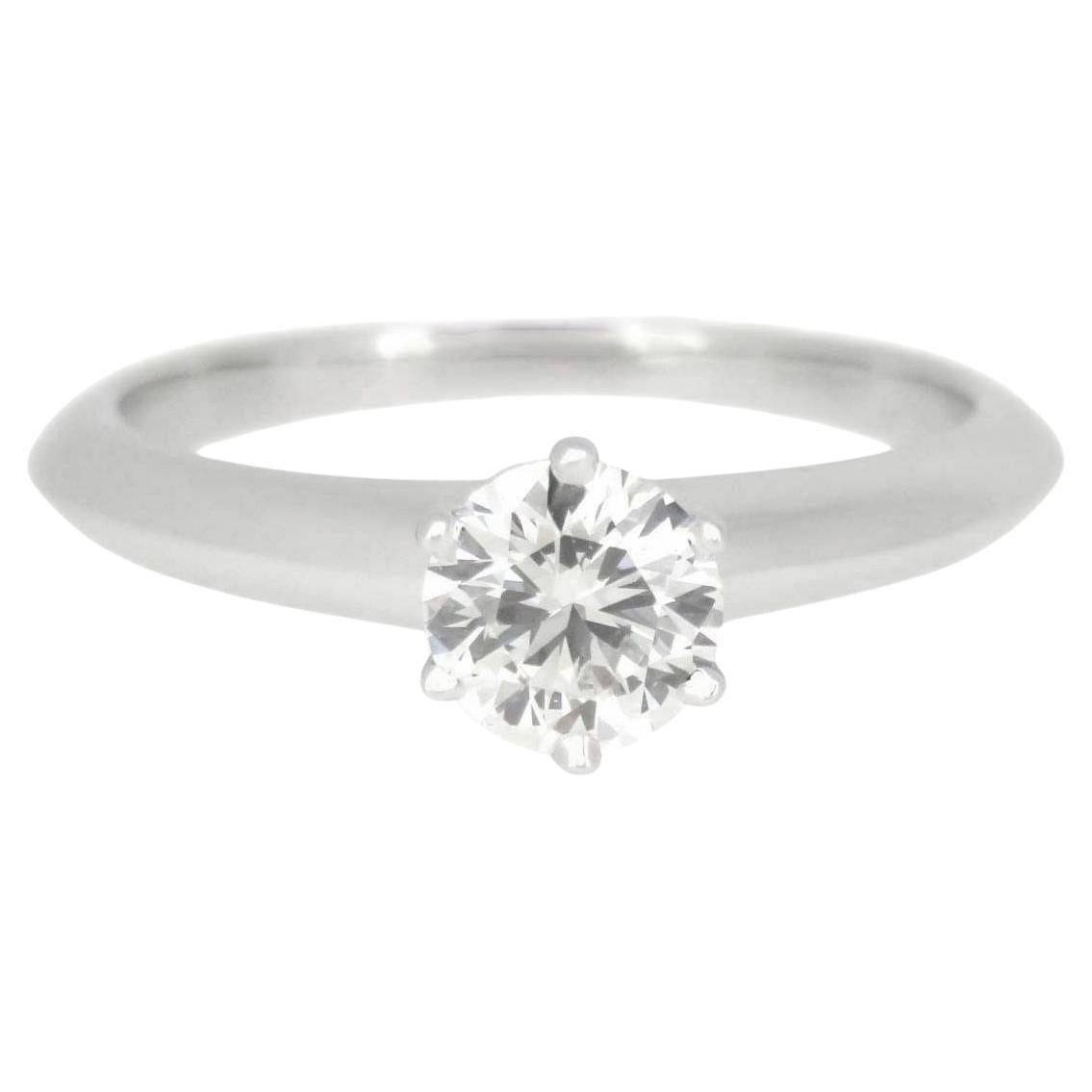 Tiffany and Co. Three Stone Circlet Diamond Halo Ring in Platinum Size ...