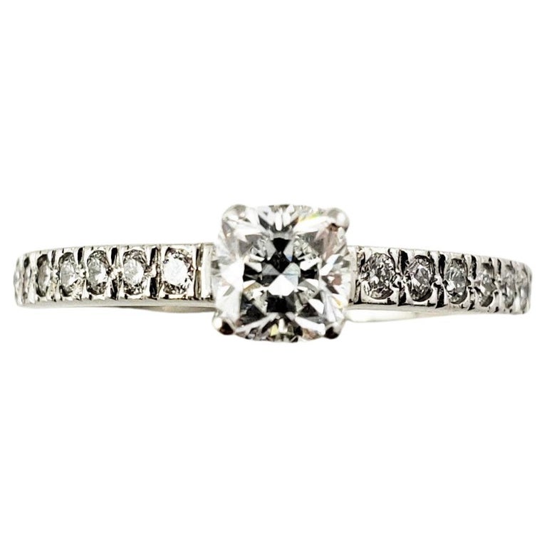 Tiffany and Co. Platinum and Diamond Engagement Ring For Sale at 1stDibs