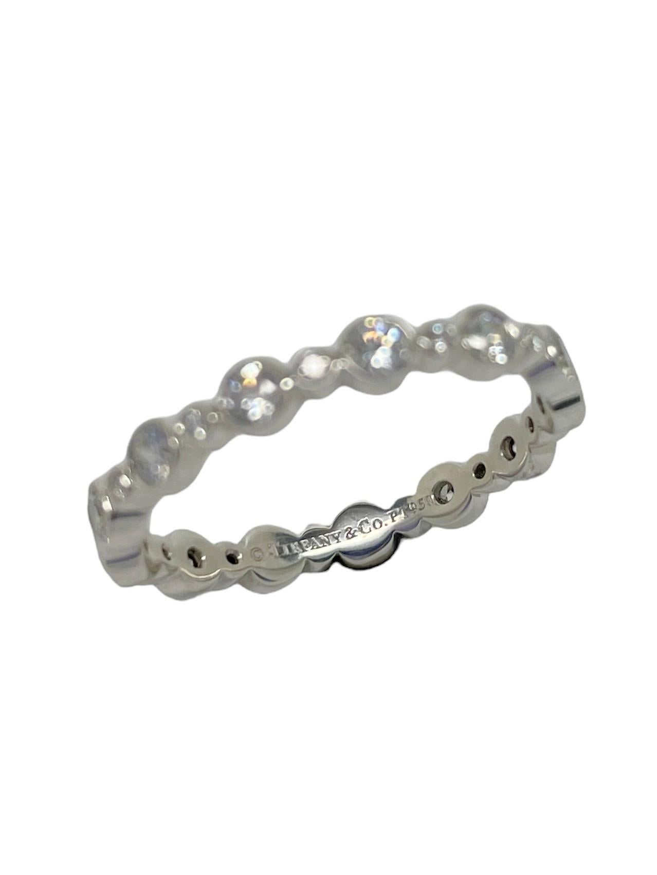 Tiffany and Co., Platinum and Diamond Eternity 'Jazz' Band Stacking ...