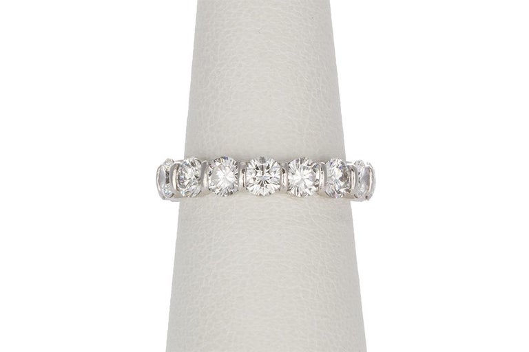 Tiffany and Co. Platinum and Diamond Tiffany Embrace Band Ring at ...