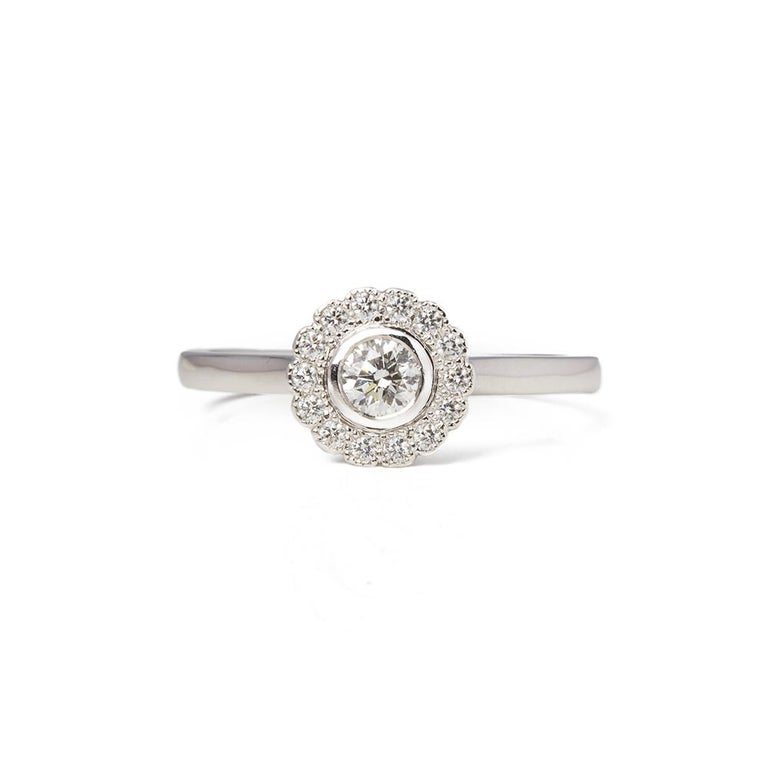 Tiffany and Co. Platinum Diamond Flower Enchant Ring For Sale at ...