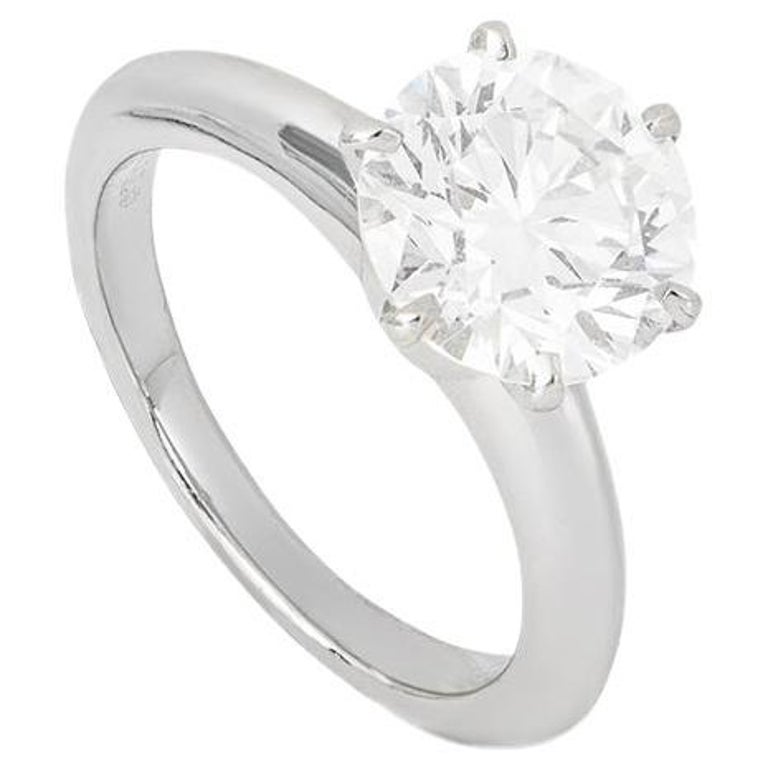Tiffany and Co. Platinum Diamond Setting Engagement Ring 2.13ct H/VVS1 ...