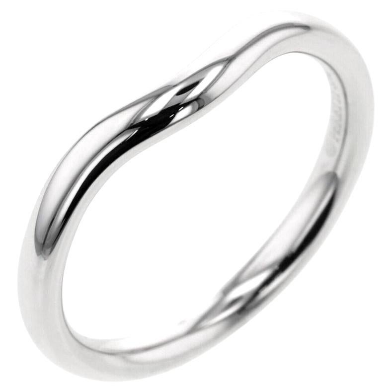 Tiffany and Co. Platinum Elsa Peretti Curved Wedding Band Ring For Sale ...