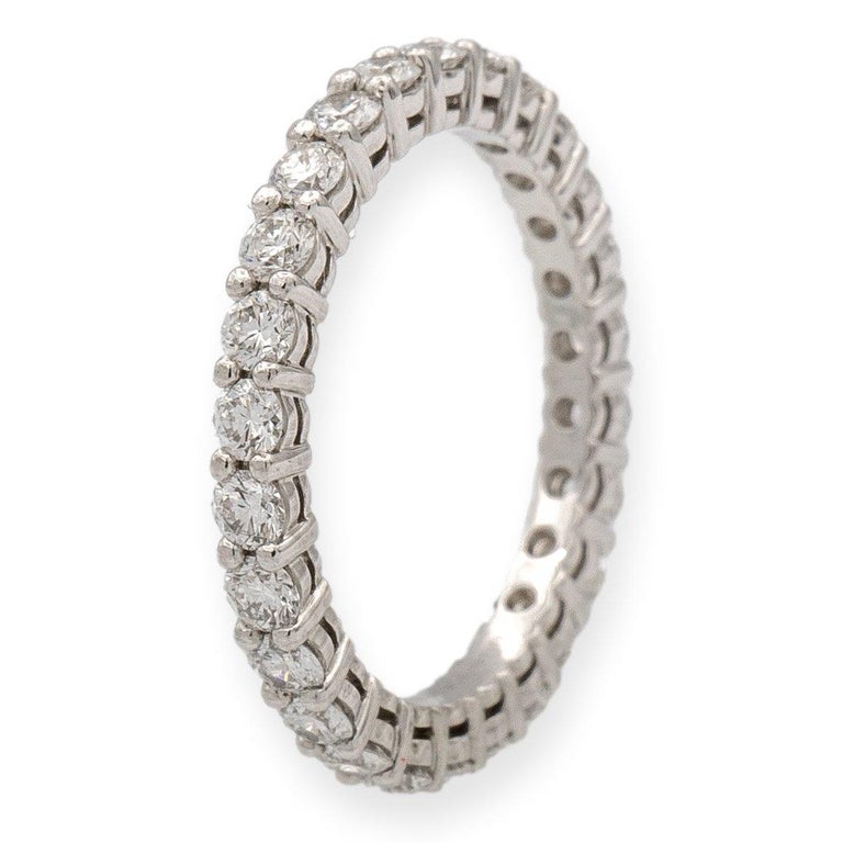 Tiffany and Co. Platinum Forever Full Circle Diamond Eternity Band Ring ...