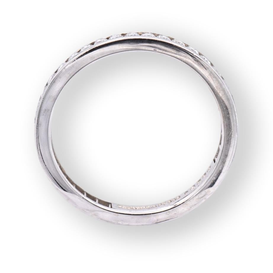 Tiffany and Co Platinum Full Circle Diamond .40 Ct Total Band Ring at ...