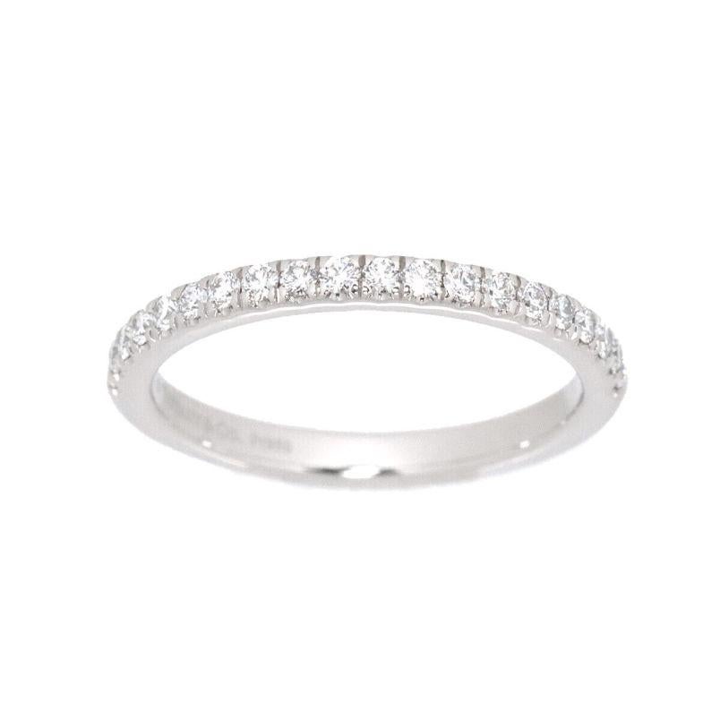 Tiffany and Co. Platinum Half Circle Diamond Soleste Band Ring 4 For ...