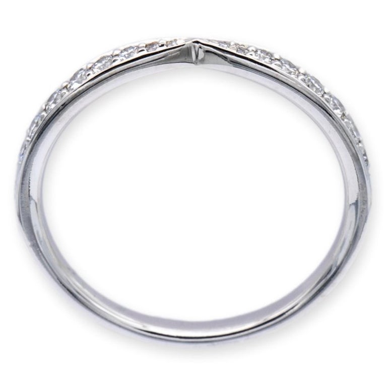 Tiffany and Co. Platinum Harmony Diamond 0.25 Carats Band Ring For Sale at 1stDibs