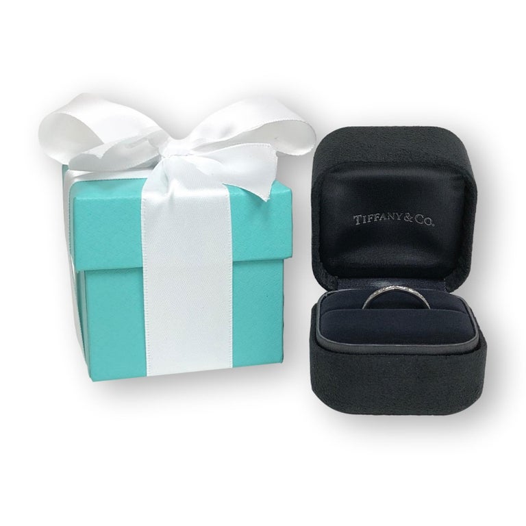 Tiffany and Co. Platinum Harmony Diamond 0.25 Carats Band Ring For Sale at 1stDibs
