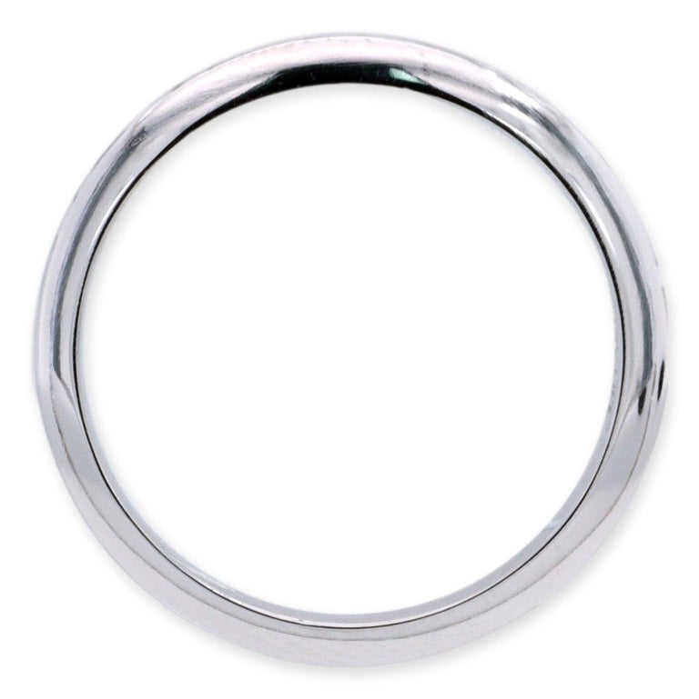 Tiffany and Co. Platinum Knife-Edge Wedding Band Ring, 2mm Size 7 at ...