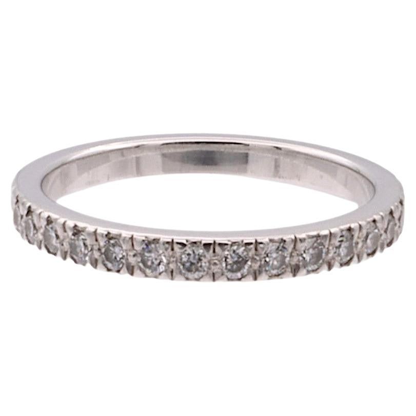 Tiffany and Co. Platinum Lucida Half-Circle Diamond Band Ring .55 Ct at ...