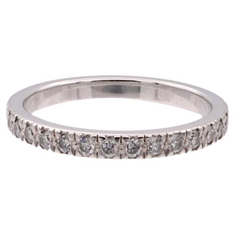 Tiffany and Co. Platinum Novo 0.18 Carats Total Half-Circle Band Ring ...