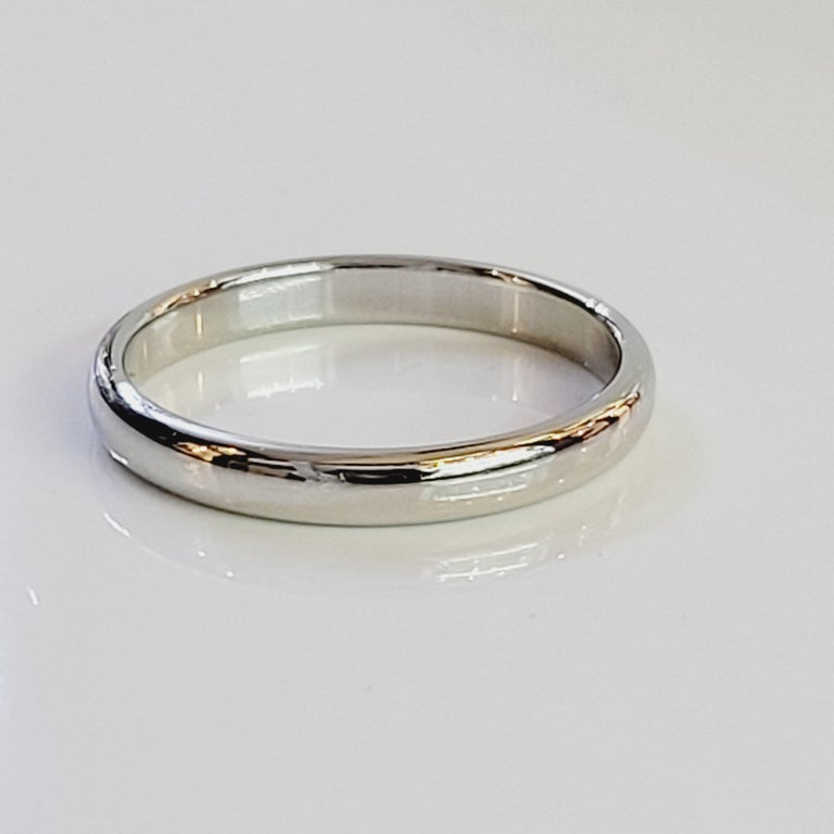 Tiffany and Co. Platinum PT950 Wide Wedding Band Ring For Sale at 1stDibs
