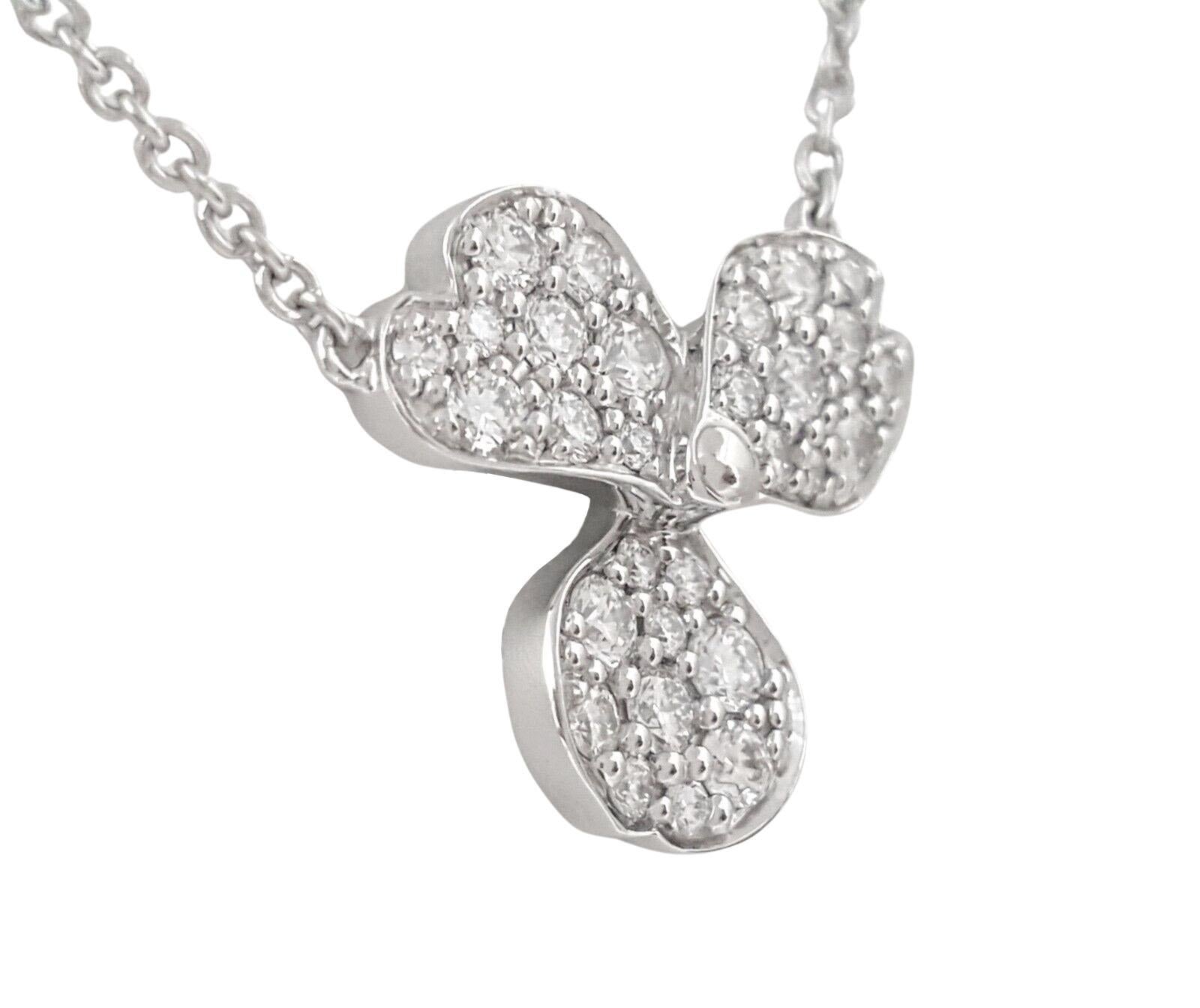 Tiffany and Co. Platinum Round Brilliant Cut Diamond Paper Flower ...