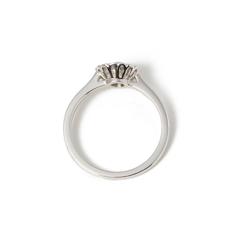 Tiffany and Co. Platinum Round Cut Diamond Flower Enchant Ring at ...