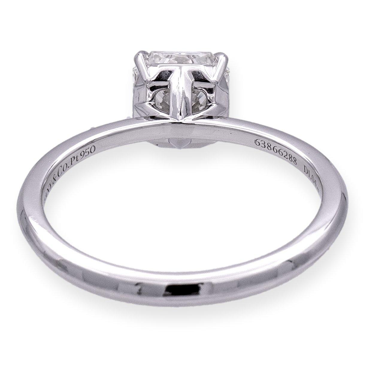 Tiffany and Co. Platinum True Cut Diamond Engagement Ring 1.04ct I VVS1 ...