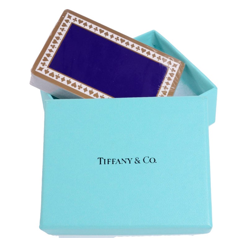 Tiffany and Co Playing Cards New in Original Box in Original Packaging ...